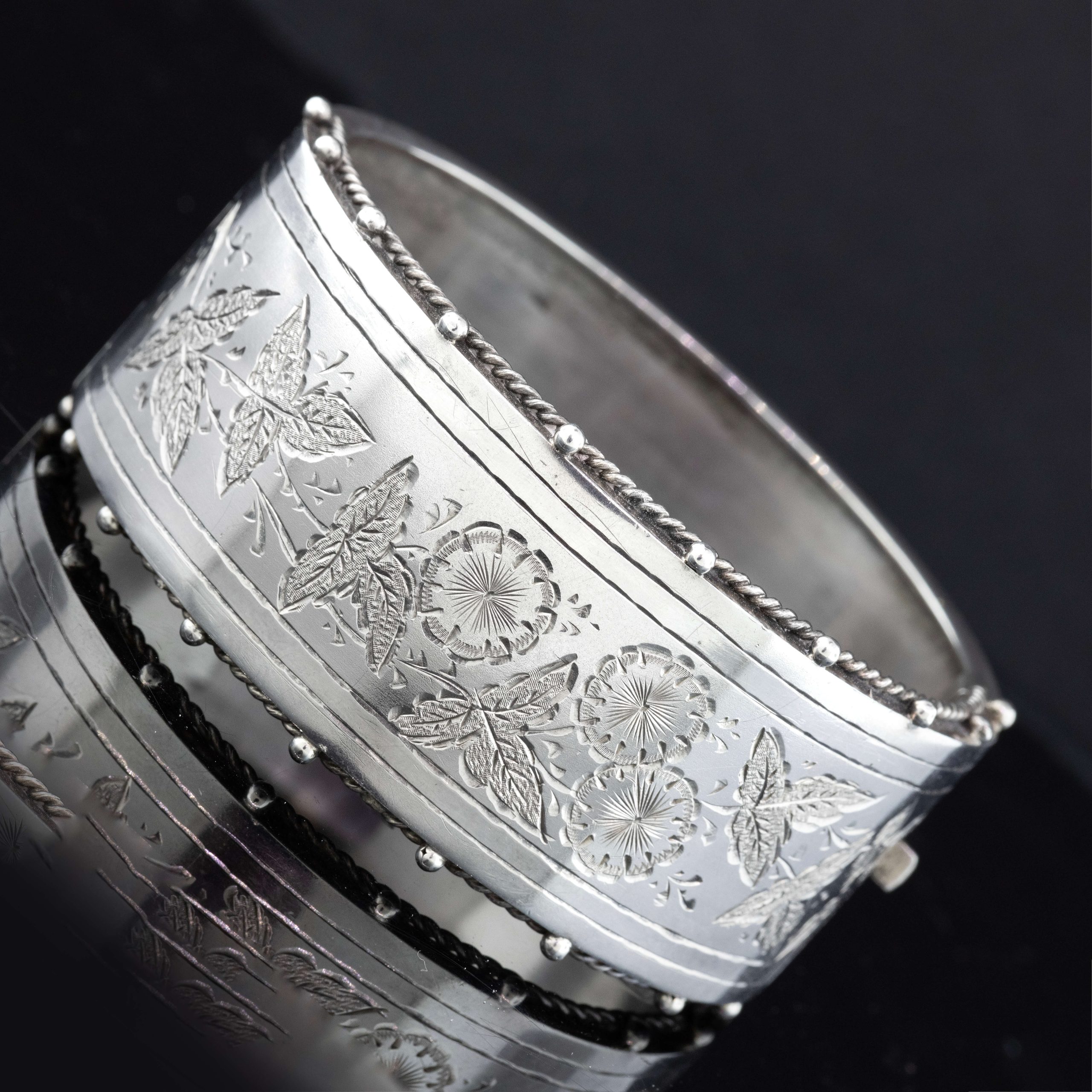 Antique Silver Bangle Circa 1885 | Gerard McCabe Antiques