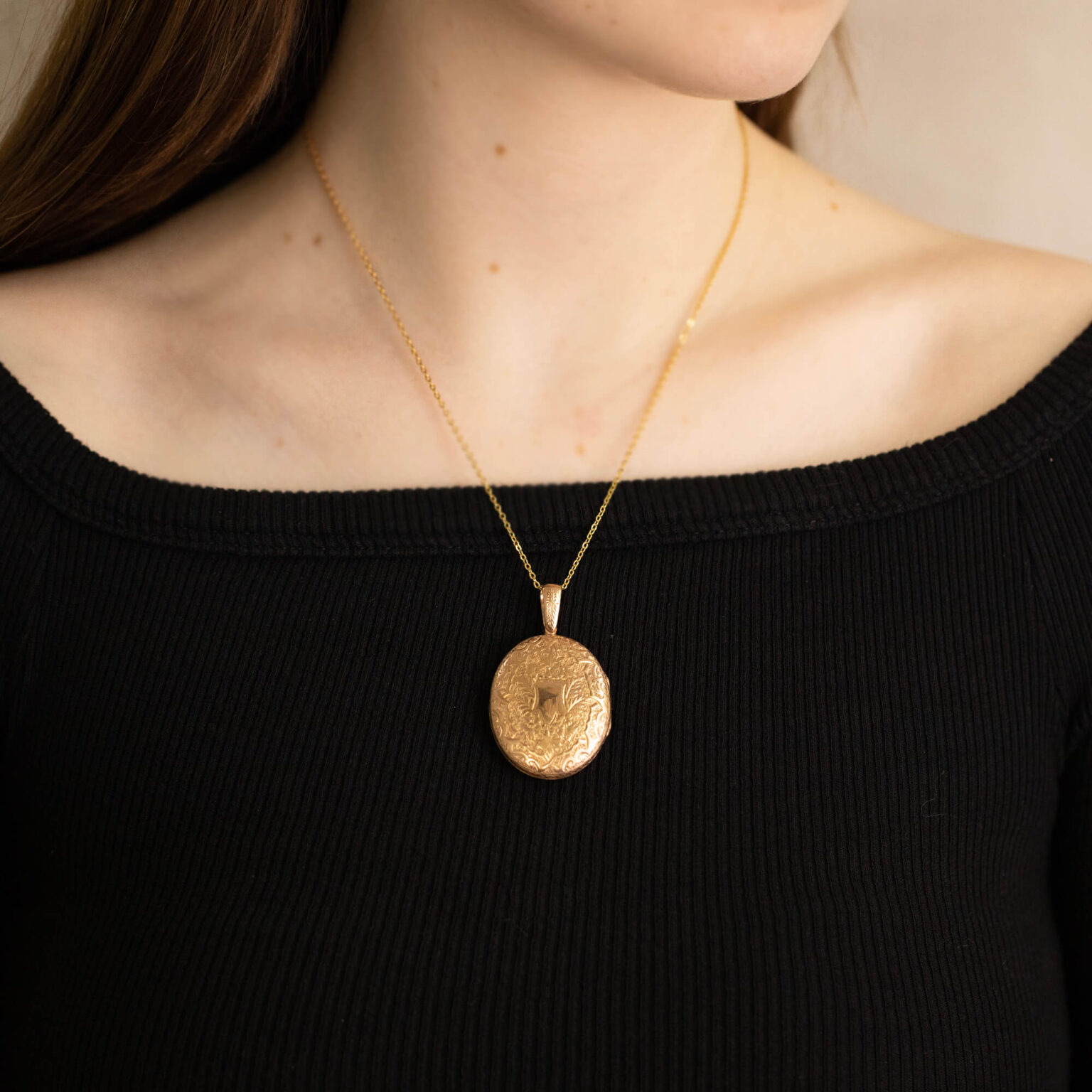 Victorian Engraved Rose Gold Locket Circa 1890 | Gerard McCabe Antiques ...