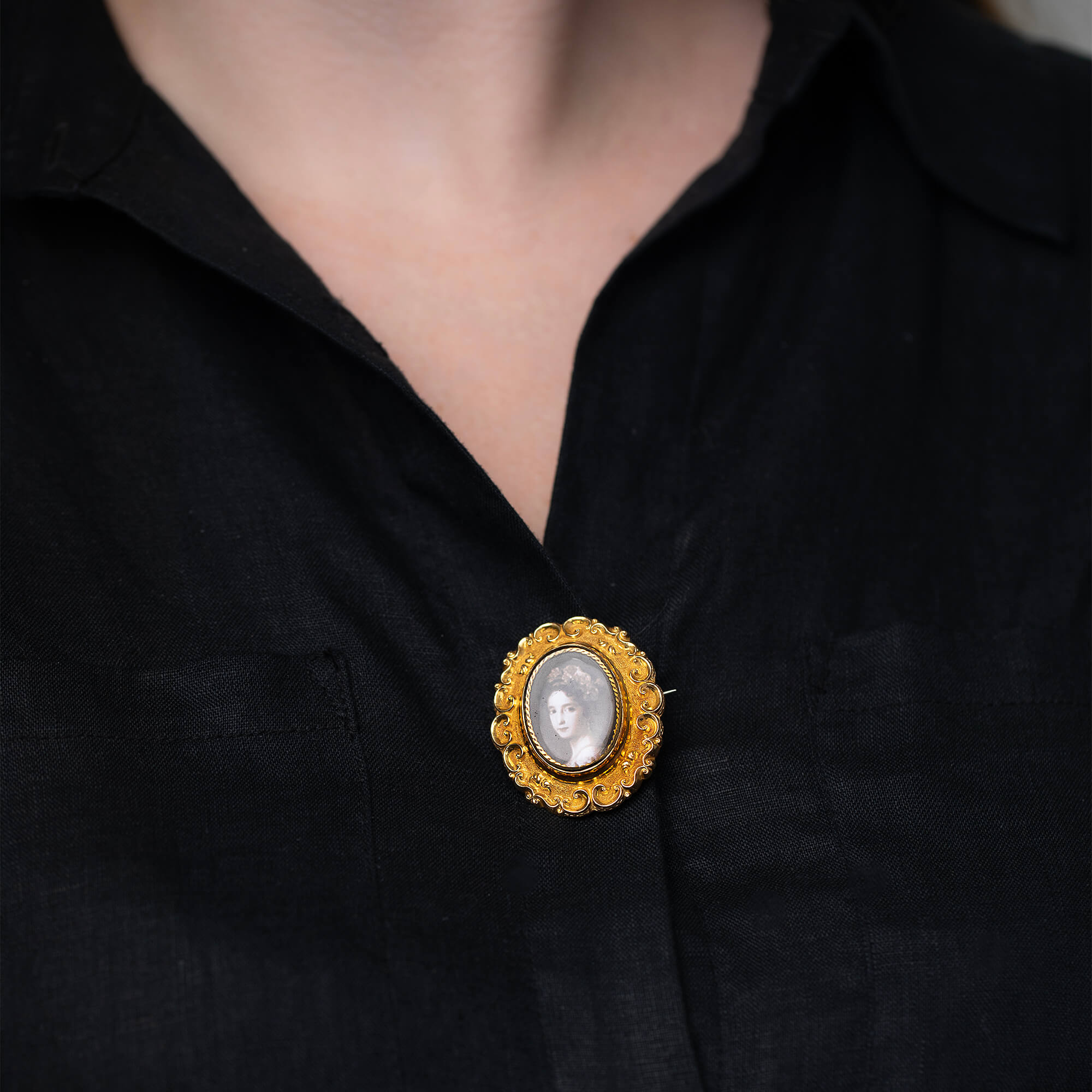 Georgian Locket Brooch Circa 1830s | Gerard McCabe Antiques