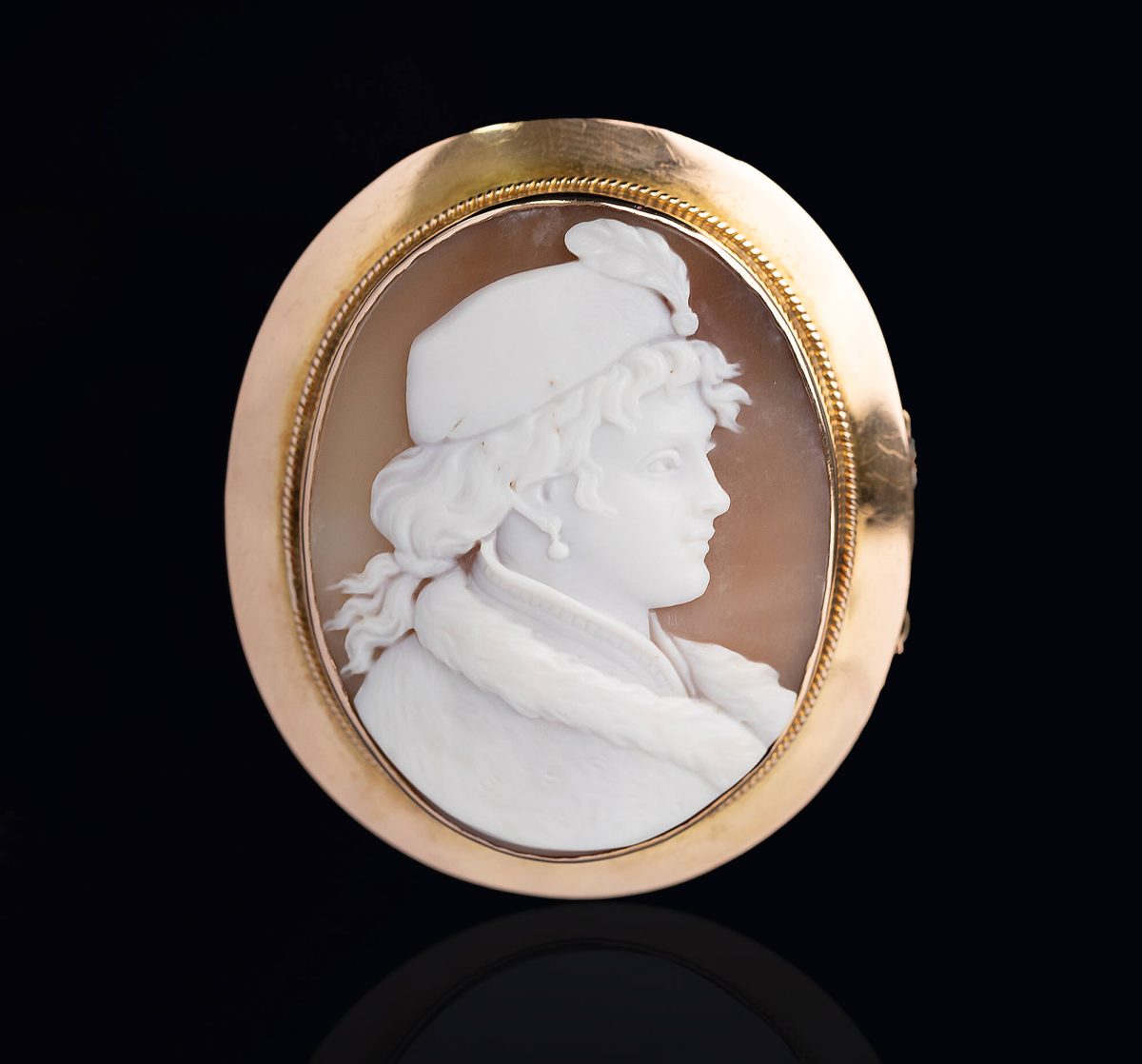 Victorian Shell Cameo Brooch Circa 1890s | Gerard McCabe Antiques